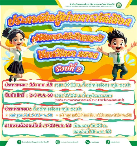📣📣 รับสมัครนักศึกษาปริญญาตรี มหาวิทยาลัยแม่โจ้ Facebook