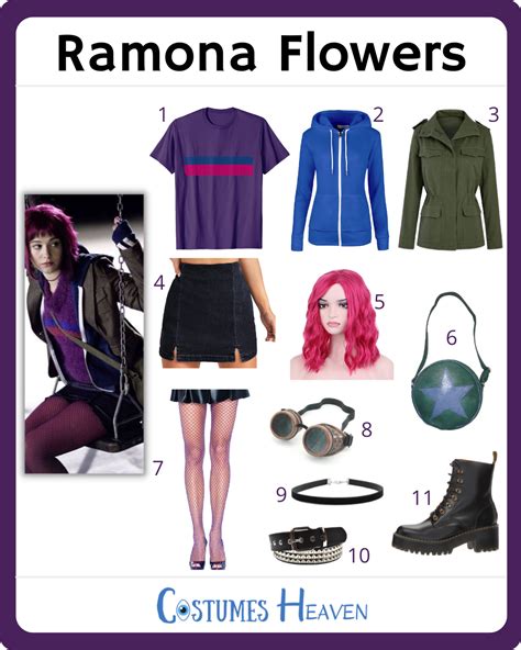 Ramona Flowers Costume Ramona Flowers Halloween Rave Outfits