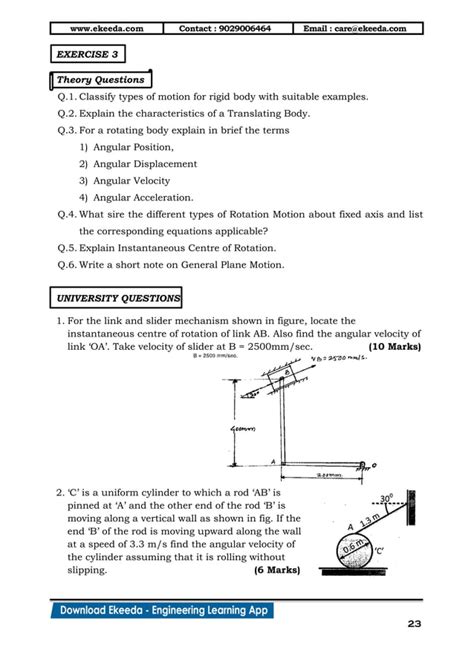 Kinematics Pdf