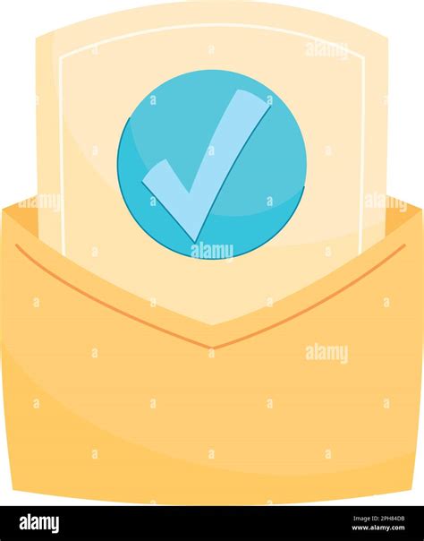 Envelope With Check Symbol Icon Stock Vector Image Art Alamy
