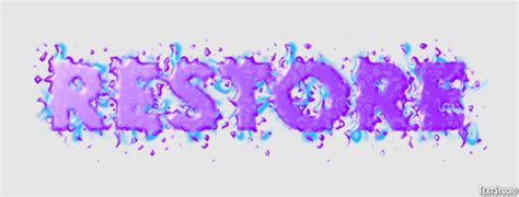 Restore Text Effect And Logo Design Word