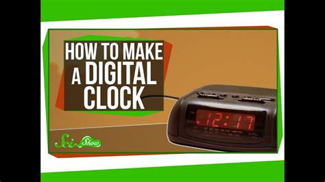 how to make a digital clock youtube
