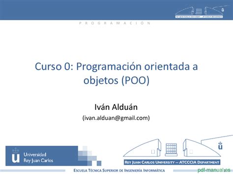 PDF Programación orientada a objetos POO gratis curso