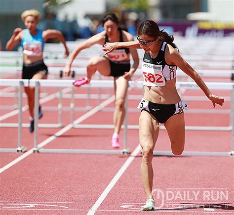 100m 허들 여왕 류나희 강력한 경쟁자 조은주 꺾고 정선선수권대회 우승