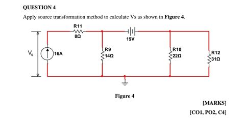 Solved QUESTION Apply Source Transformation Method To Chegg
