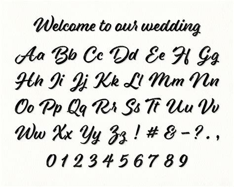 Cursive Numbers Font
