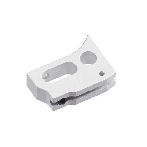 Atlas Custom Works Type 1 Aluminum Trigger For 1911 And Hi Capa Color Silver Airsoft Megastore