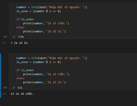 Kiểm tra số chẵn lẻ và sử dụng Boolean trong Python
