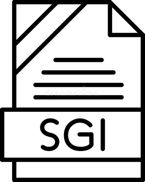 Sgi Outline Vector Icon Stock Vector Illustration Of Graphics 388819425