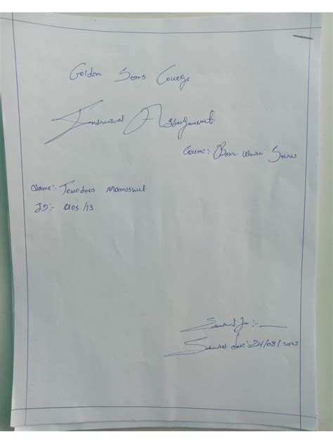 Ans Basic Writing Assignment Pdf