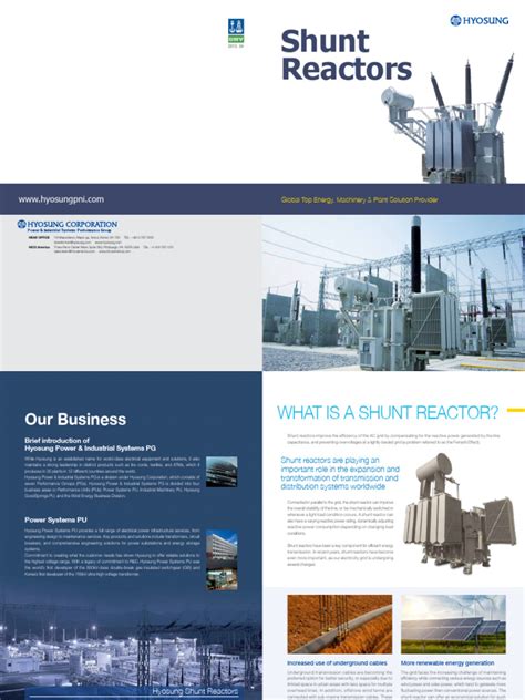Shunt Reactors Pdf Transformer Electric Power Transmission