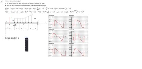 Solved 13 Problem 3 Beam Statics 6 7 For The System Given Chegg Com