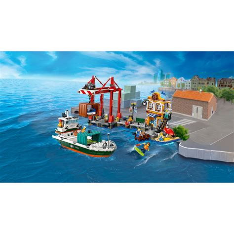 Lego City Seaside Harbour With Cargo Ship Toy The Minifigure Store