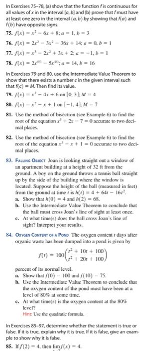 solved in exercises 75 78 a show that the function fis