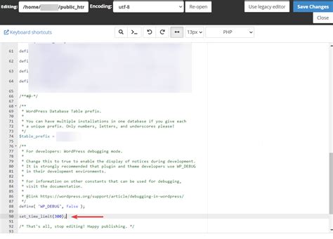 how to fix the max execution time wordpress error