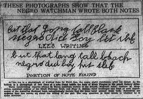 Three Handwriting Experts Say Negro Wrote The Two Notes Found By Body