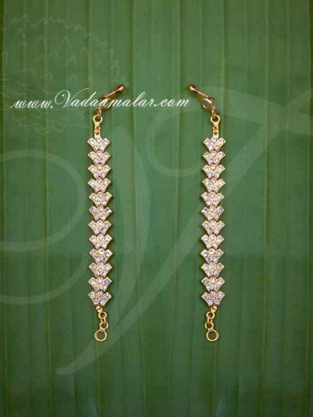 ear extension kan chain online white color stones