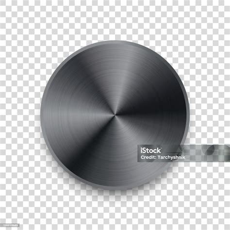 사실적인 금속 크롬 버튼 실버 강철 볼륨 제어 노브 응용 프로그램 인터페이스 디자인 요소입니다 앱 아이콘입니다 벡터 일러스트레이션 0명에 대한 스톡 벡터 아트 및 기타