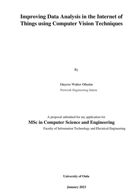 pdf improving data analysis in the internet of things using computer