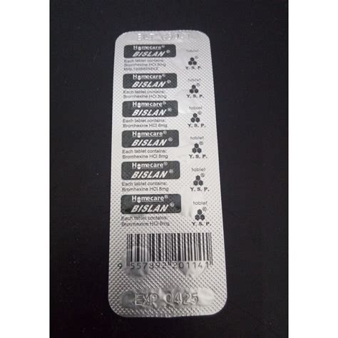 Homecare Bislan Bromhexine 1strip 10s Shopee Malaysia