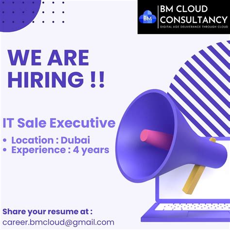Bm Cloud Consultancy On Linkedin Itsales Sales Salesexecutive Itsalesperson Itjobs Dubaijobs…