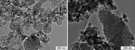 Photographs Of Rest Compact Carbon Particles In Detonation Products Of
