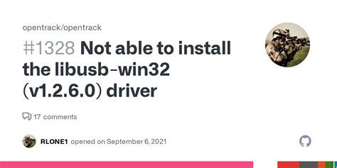 Not Able To Install The Libusb Win V Driver Issue Opentrack Opentrack Github