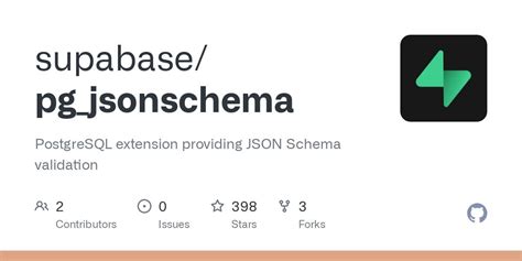 Github Supabasepgjsonschema Postgresql Extension Providing Json