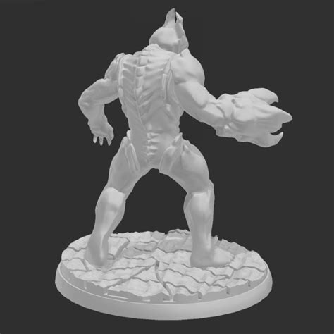 🎲 Doom Hellrazer Miniature Presupported ・ Stl File For 3d Printing・cults