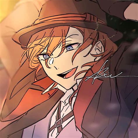 Chuuya Nakahara Icon Arte Ventagli Meme Disegni Artistici