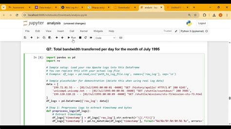 Web Server Log Analysis Python Take Home Assessment Mapup Youtube