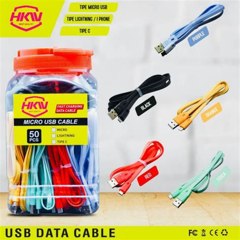 Jual Kabel Data Hkw Macaron Support Fast Charging Shopee Indonesia