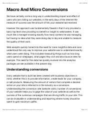 Macro And Micro Conversions Pdf Macro And Micro Conversions PM Macro And Micro