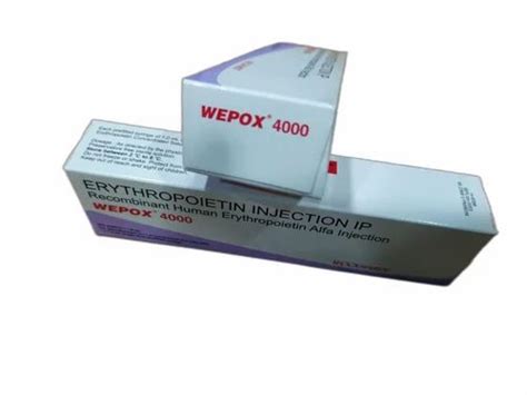Erythropoietin 4000 Injection Prescription At 480 Piece In Kolkata ID 2850591877430