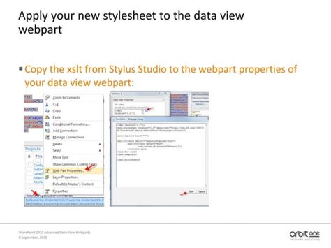 Sharepoint 2010 Data View Webparts Advanced Editing Methods Ppt