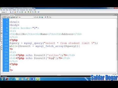 Learn Beginner PHP Tutorial 53 How Show Mysql Database Table Data In Html Table In Php Mind Luster