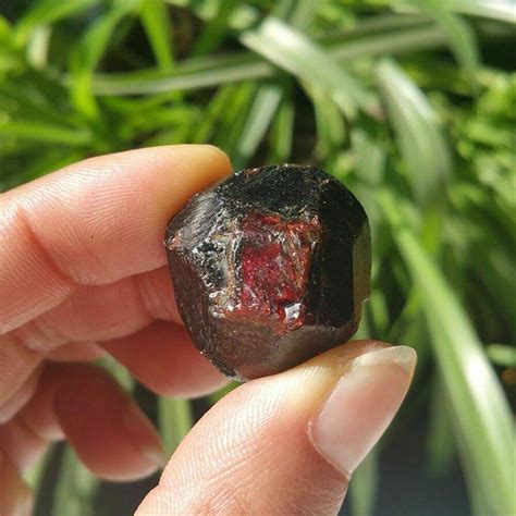 1pc Natural Original Red Garnet Crystal Gemstone Rough Stone Mineral