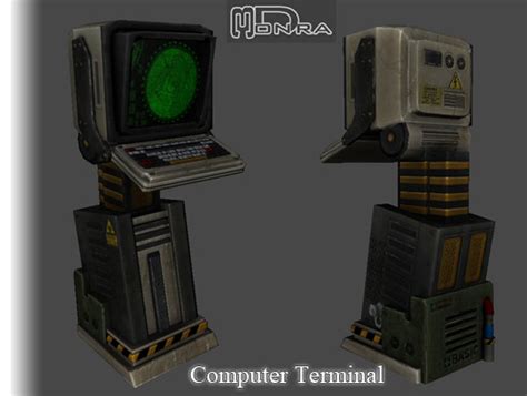 Computer Terminal 3d Sci Fi Unity Asset Store