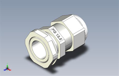 电缆接头pg11 29 Step 模型图纸免费下载 懒石网