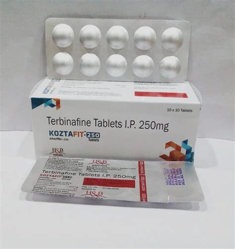 Terbinafine 250 Mg Tablets At Rs 1590box Pharmaceutical Tablets In