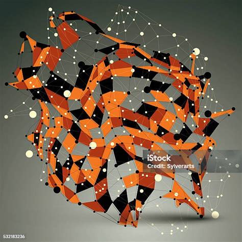 골든 벡터 비대칭 3d 추상적임 공사장 블랙 운항선 3차원 형태에 대한 스톡 벡터 아트 및 기타 이미지 3차원 형태 격자 파이 기하 도형 Istock