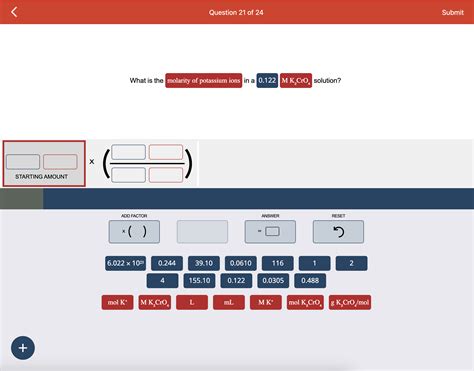 Solved What Is The Molarity Of Potassium Ions In A Chegg Com