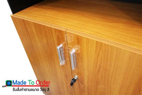 ตู้เก็บเอกสาร 2 ชั้นบนโล่ง 2 ชั้นล่างบานเปิดทึบ ขนาด 80 X 40 สูง 160 Cm