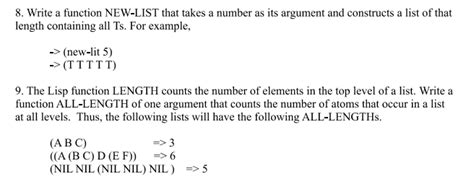 Solved 8 Write A Function New List That Takes A Number As