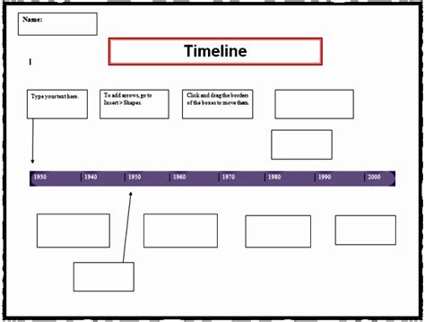 40 Timeline Templates For Word Markmeckler Template Design