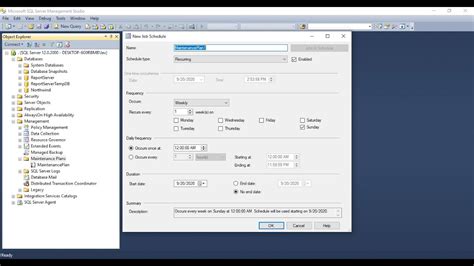 Daily Backup Database In Sql Server 2014 Youtube