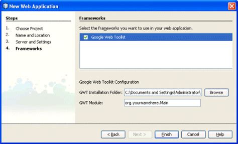 Displaying Hello World Using Gwt
