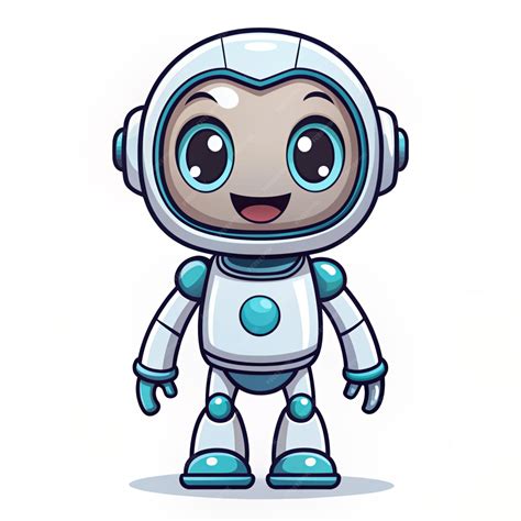Cute Robot Vector Icon Illustration Techology Robot Icon Concept Isolated Premium Vector Flat
