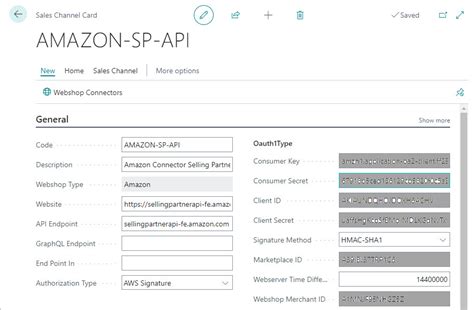 Amazon Connector Setup Tinx E Commerce Connector