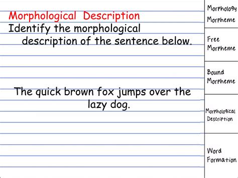 Morphology Linguistics Pptx Geology Science